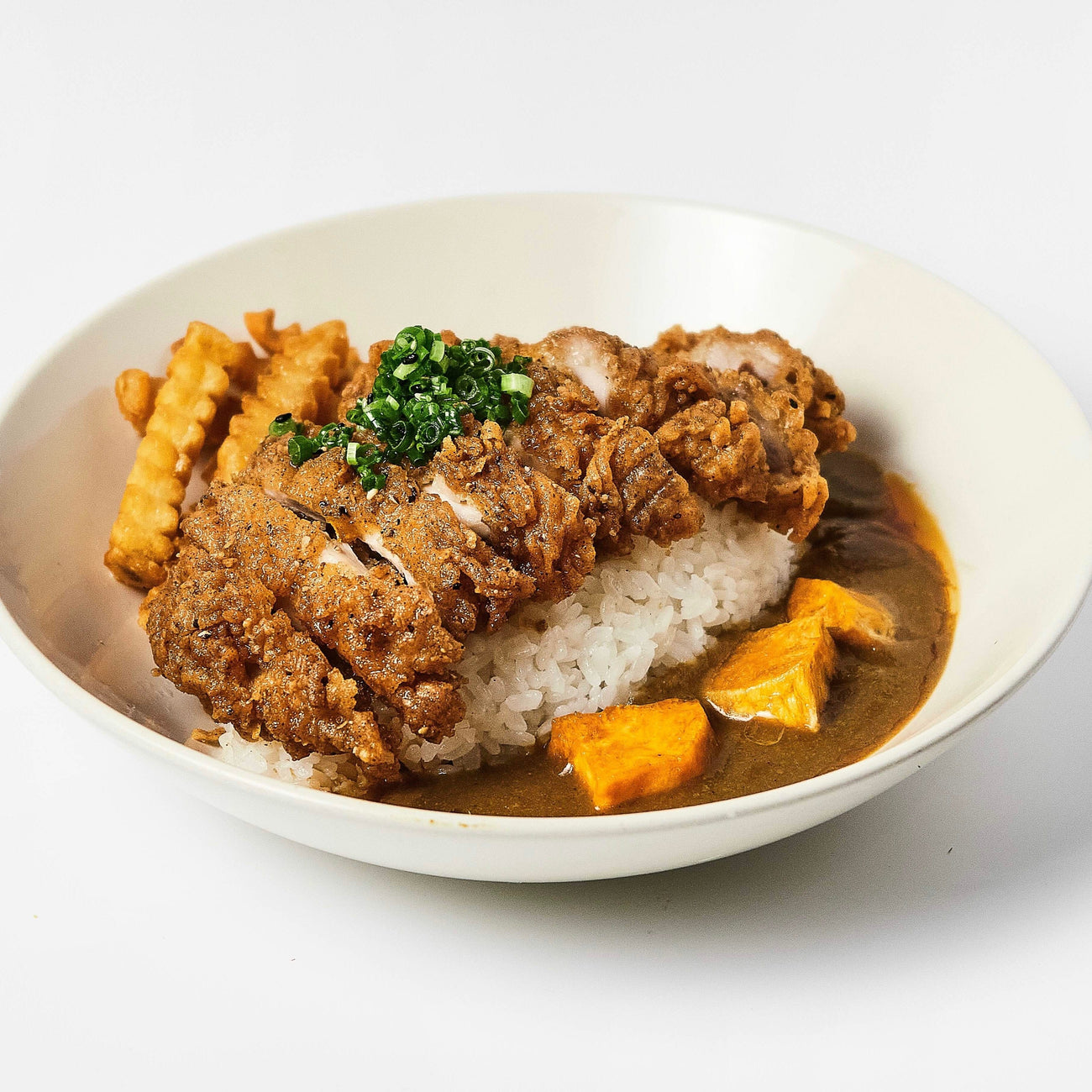 Boneless Fried Chicken Curry Rice - The Grid Food Market Online